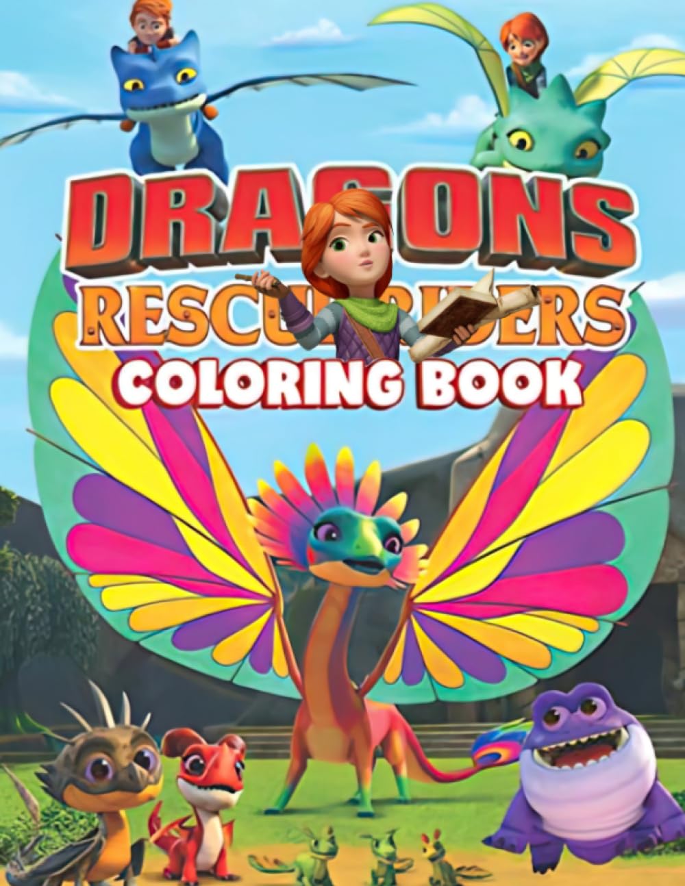 Dra gons Coloring Book: Awesome Coloring Book For Kids, Boys, Girls Who ...