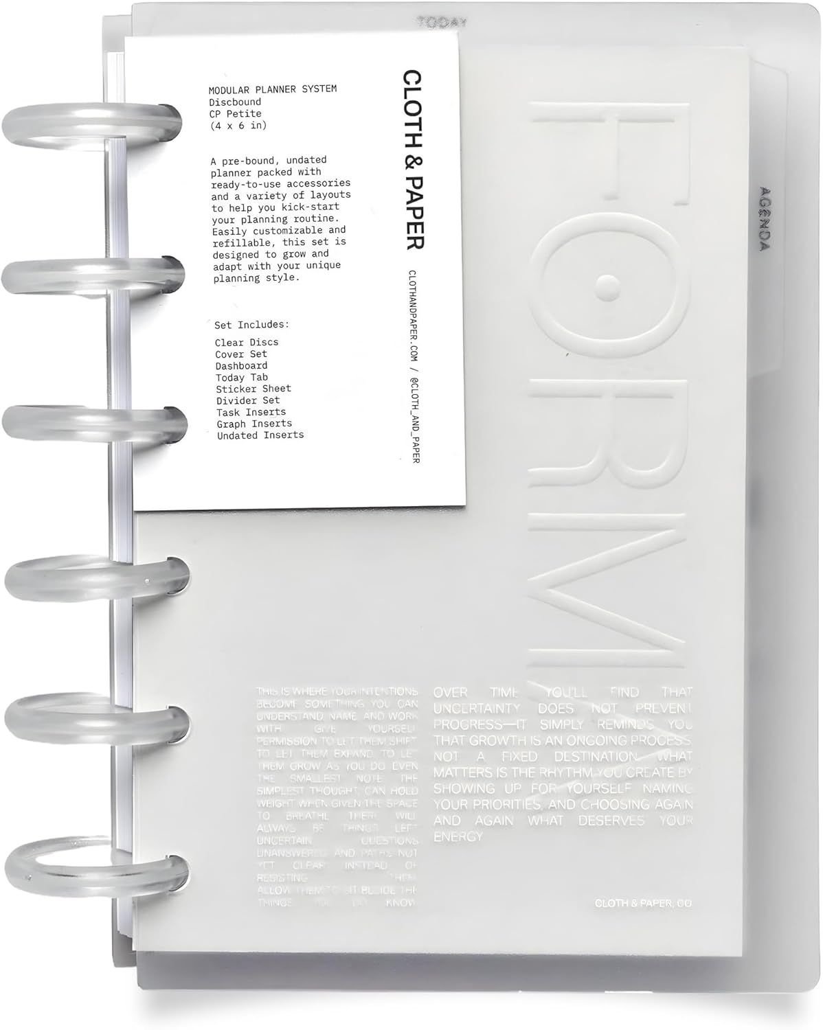 Amazon.com : Cloth & Paper Forma Modular Planner System – Premium ...