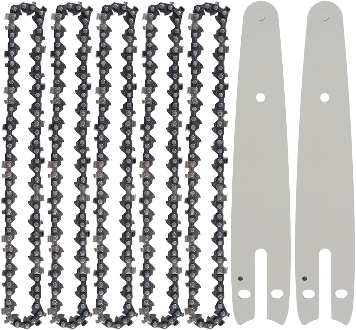 Amazon.com: 6 Inch Mini Chainsaw Chain, 5pcs Carbide Chain Saw and 2pcs ...