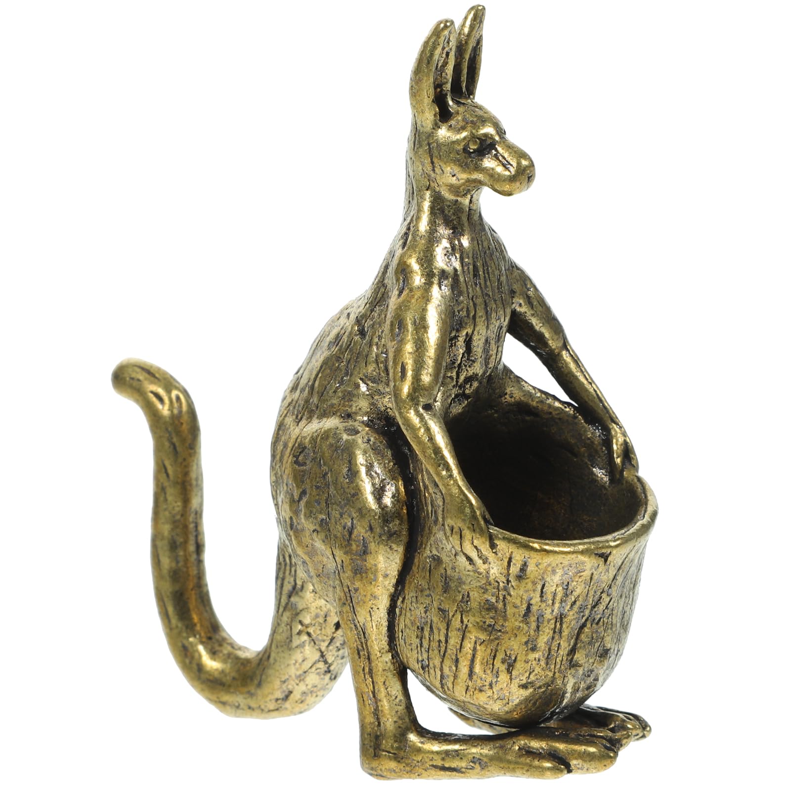 Amazon.com: LUOZZY Copper Kangaroo Table Ornament Mini Kangaroo Statue ...