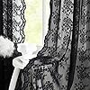 Amazon.com: NOIR GOTHIC DECOR Black Window Scarf 144 Inches Long. Lace ...