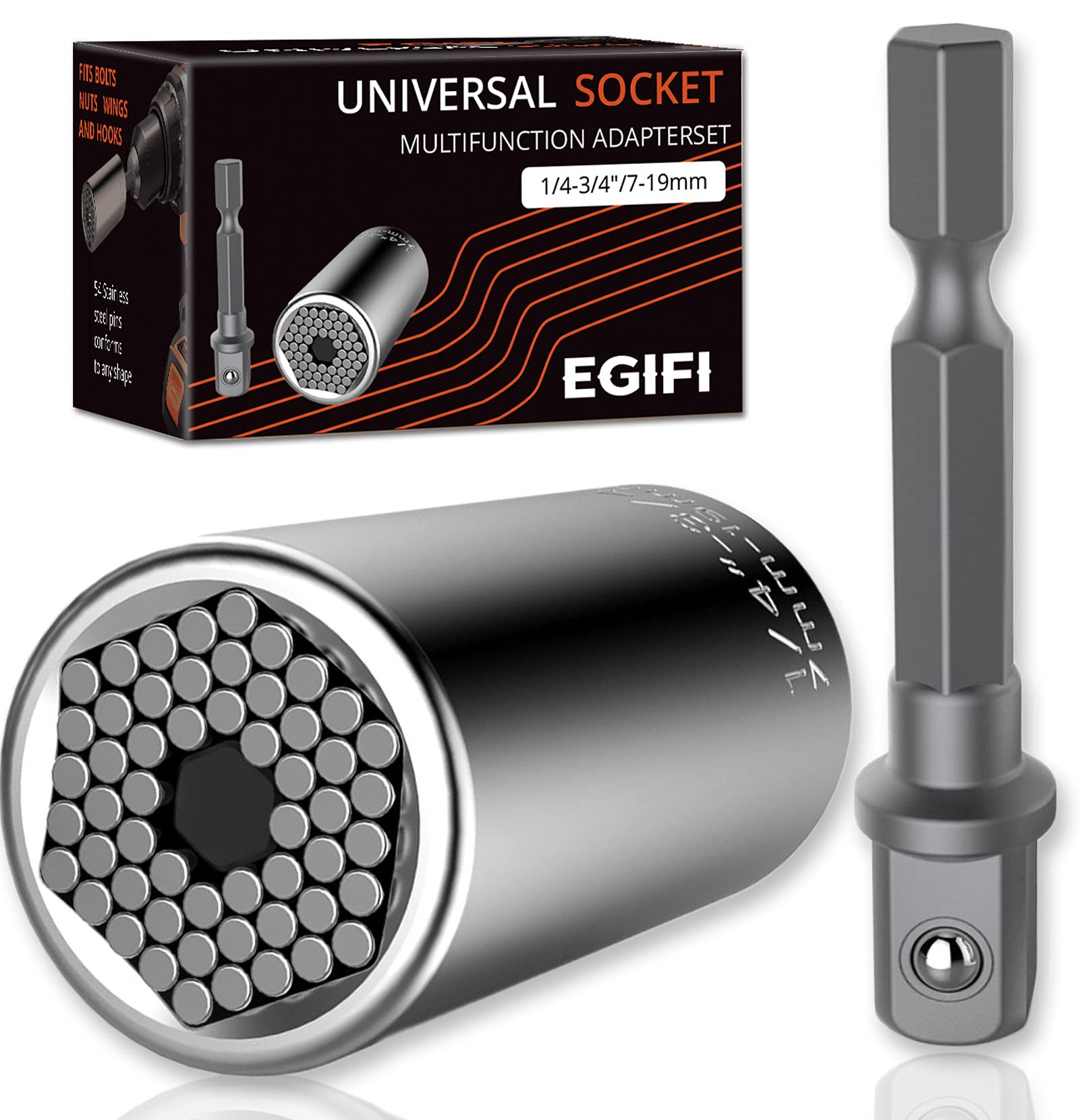 Snapklik.com : Universal Socket Tools Gifts For Men, Square Drive ...