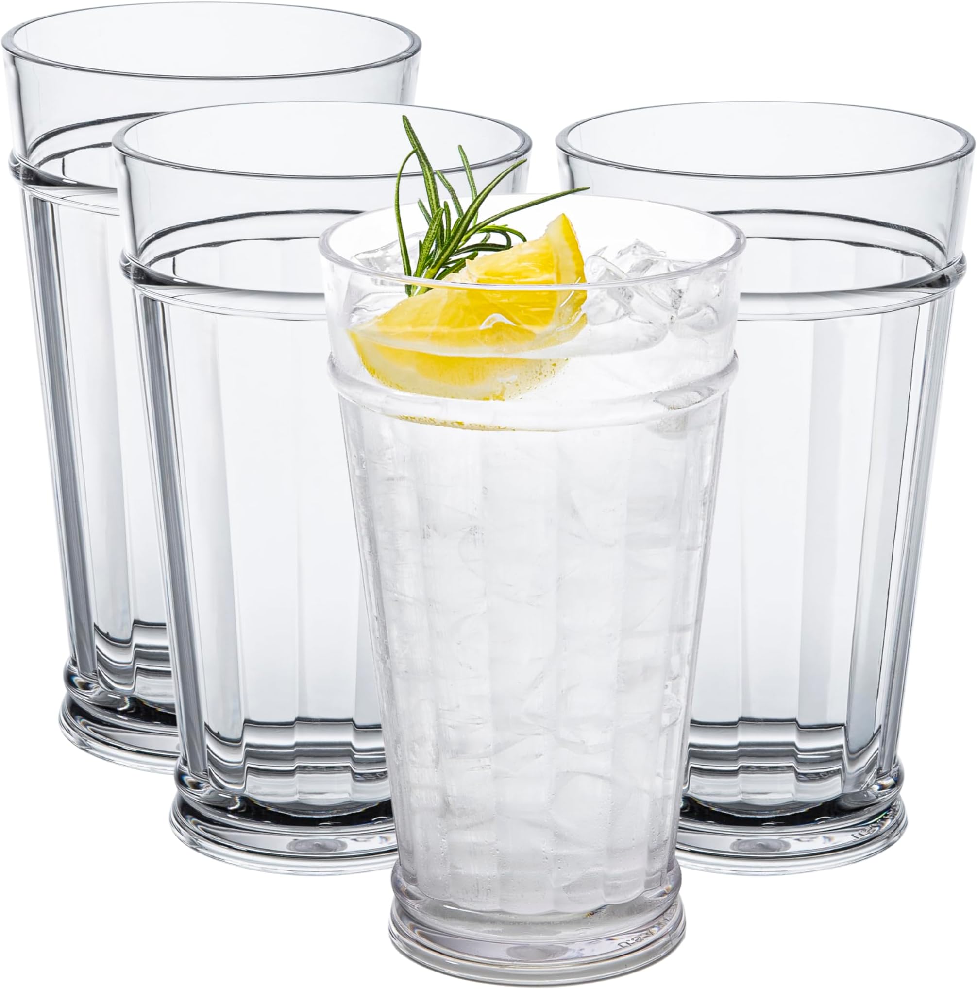 Amazon.com | bzyoo 22oz Serenity Highball Tumbler Set – 4 Piece, BPA ...