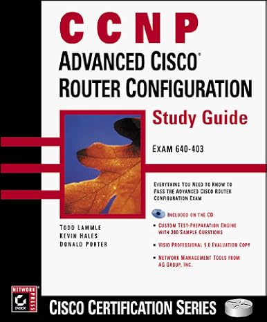 CCNP: Advanced Cisco Router Configuration Study Guide: 9780782124033 ...