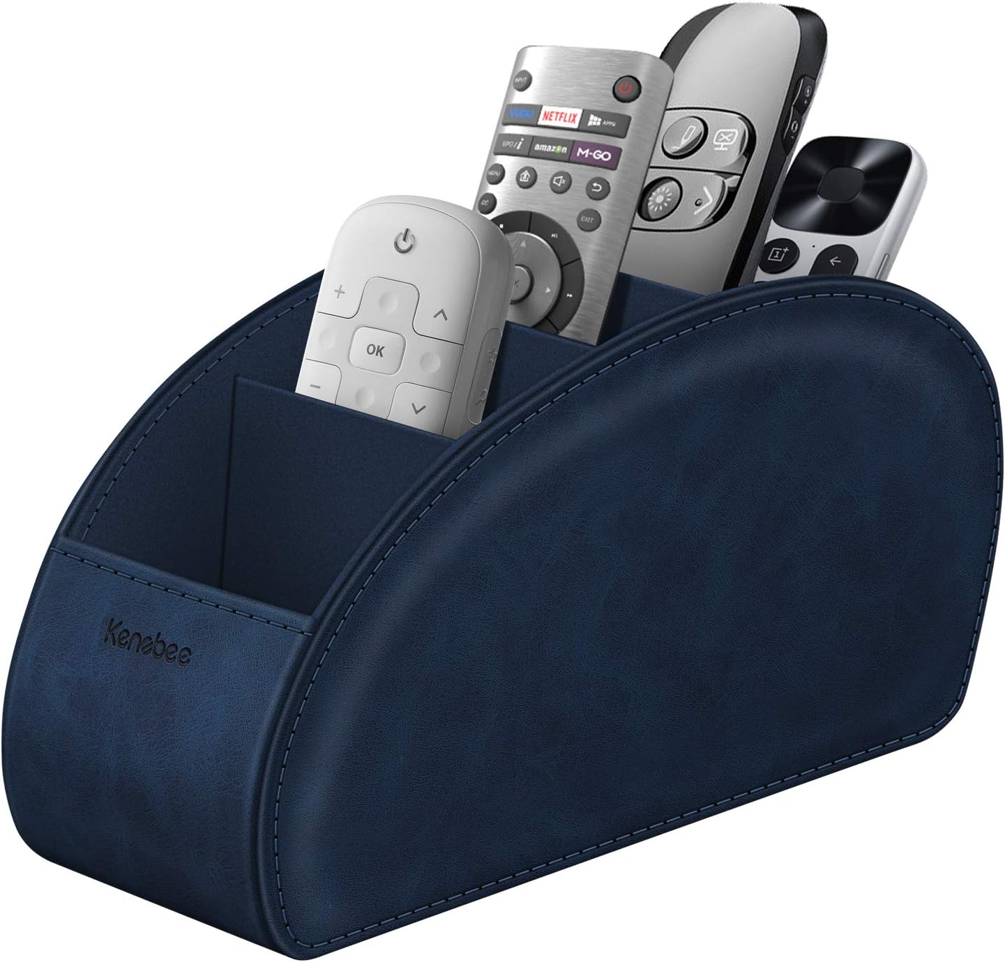 Amazon.com : Leather Remote Control Holder,TV Remote Caddy with 5 ...