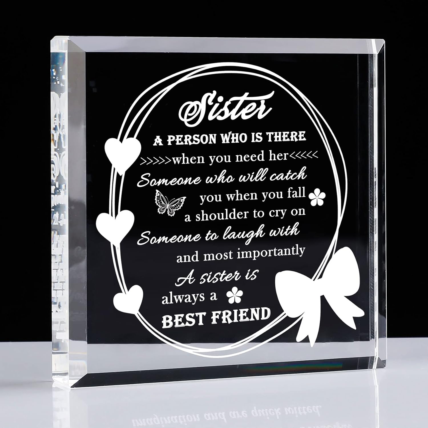 Amazon.com: Movdyka Birthday Gifts for Sister from Sister Crystal ...