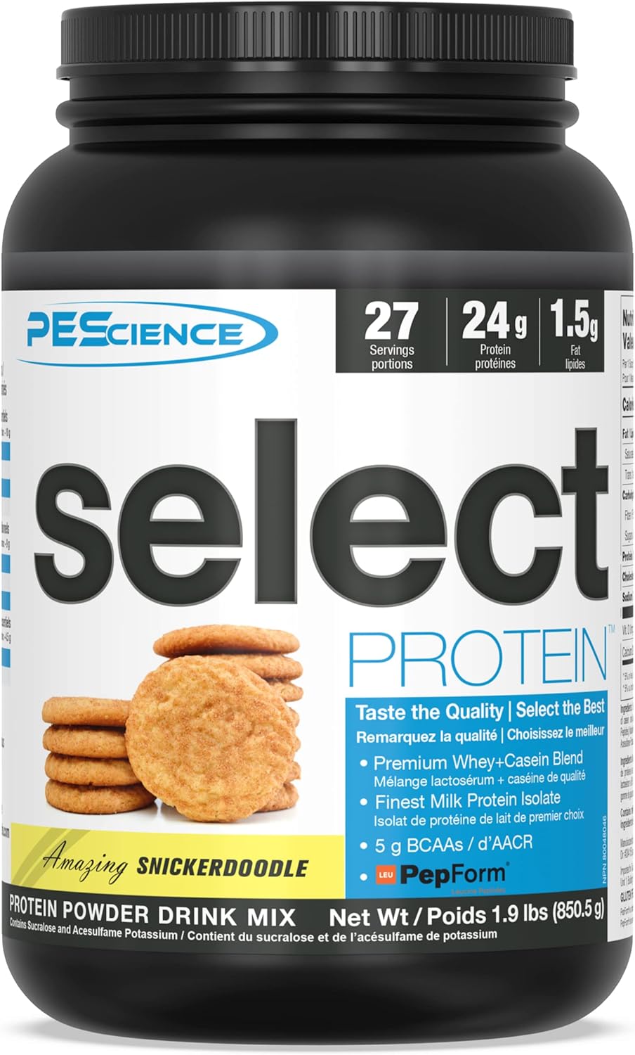Amazon.com: PEScience Select Low Carb Protein Powder, Snickerdoodle, 27 ...