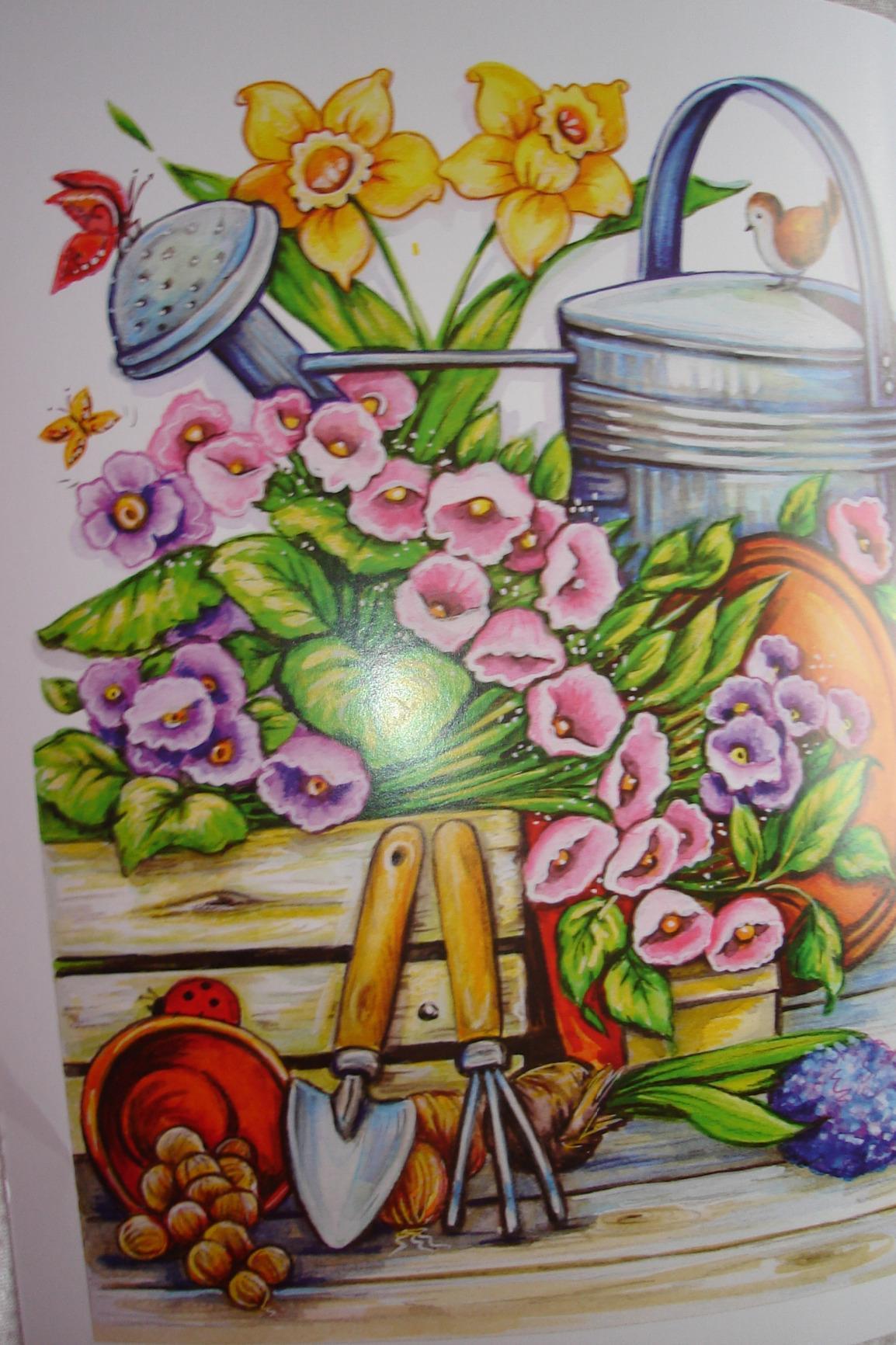 Creative Haven Spring Scenes Coloring Book: Amazon.co.uk: Goodridge ...