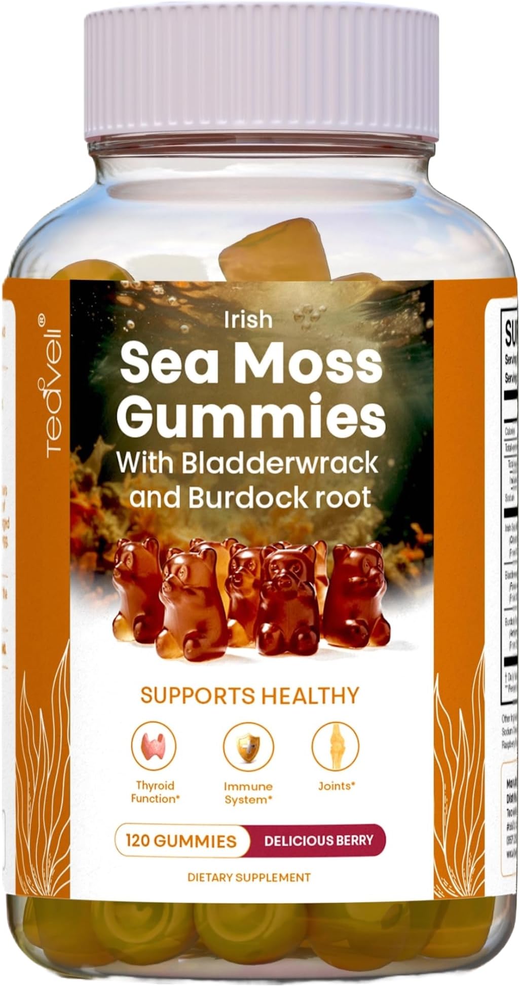 Amazon.com: Irish Sea Moss Gummies– 120 Delicious Berry Vegan Seamoss ...