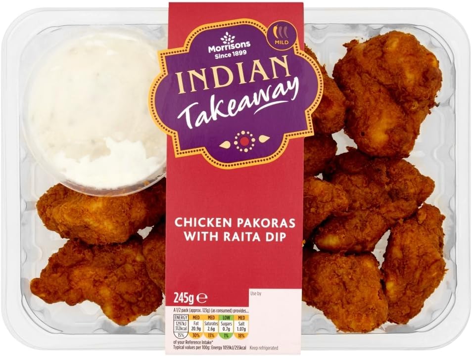 Morrisons Chicken Pakora and Dip, 245 g : Amazon.co.uk: Grocery
