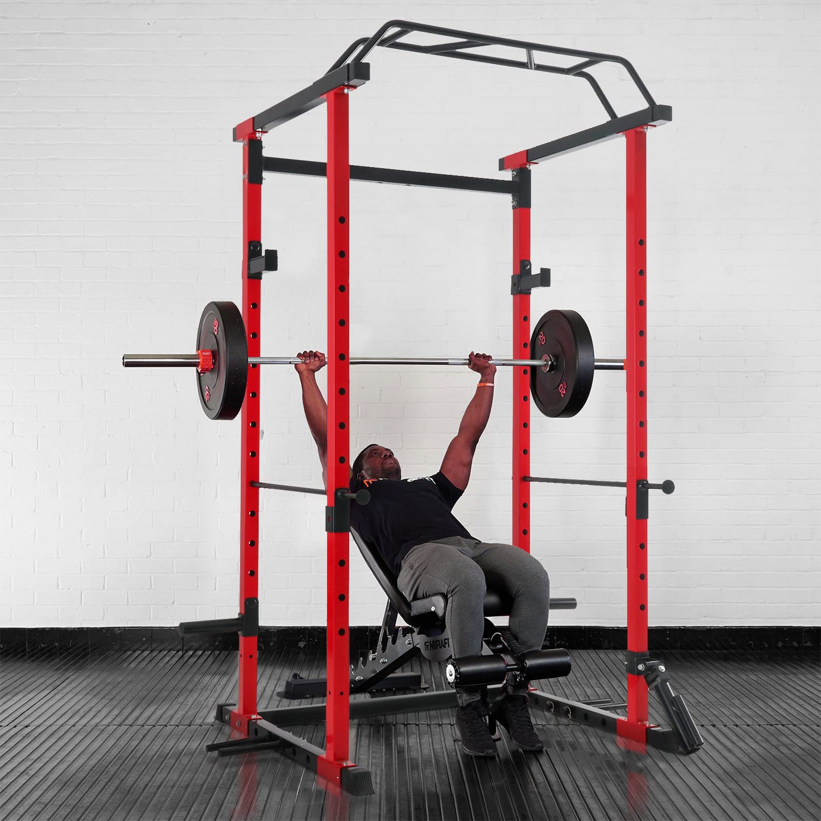 Buy ER KANG Smith Machine Cage, 2000LB Smith Rack with Cable Crossover ...