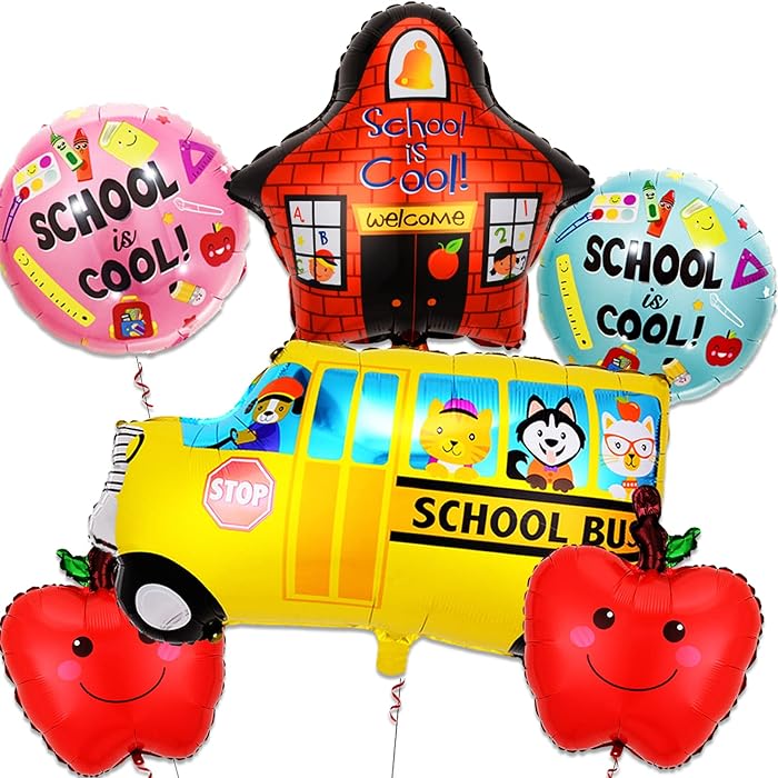 Buy Back To School Balloons, Back To School Decorations Includes School ...