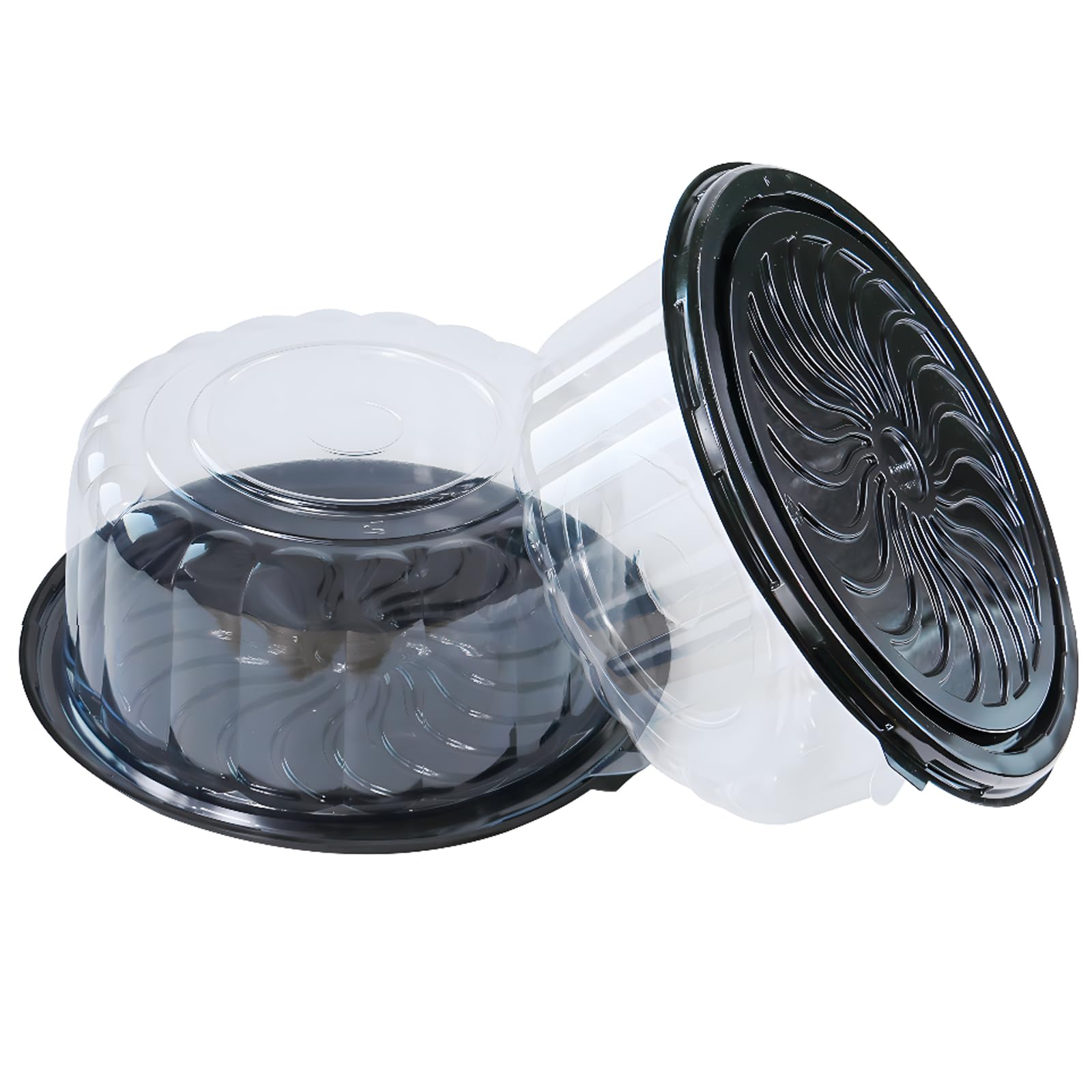 Snapklik.com : EWAFILU 8" Plastic Disposable Cake Containers Carriers