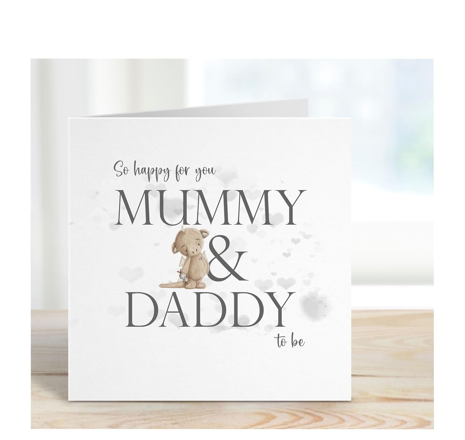 Mummy and Daddy To Be, Baby GirBaby Congratulations Card, Pregnancy ...