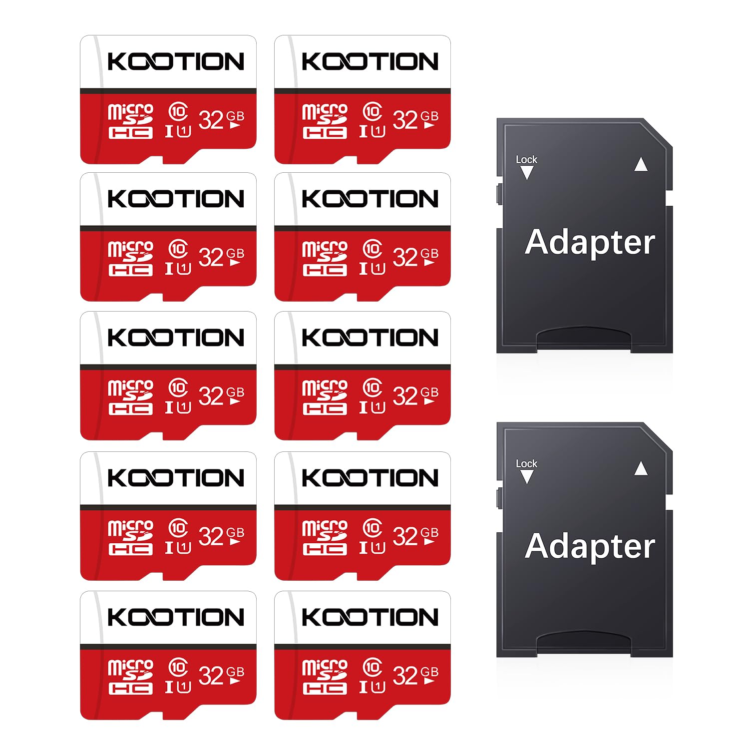 Amazon.com: KOOTION 32GB Micro SD Cards 10-Pack, UHS-1 TF Flash Memory ...