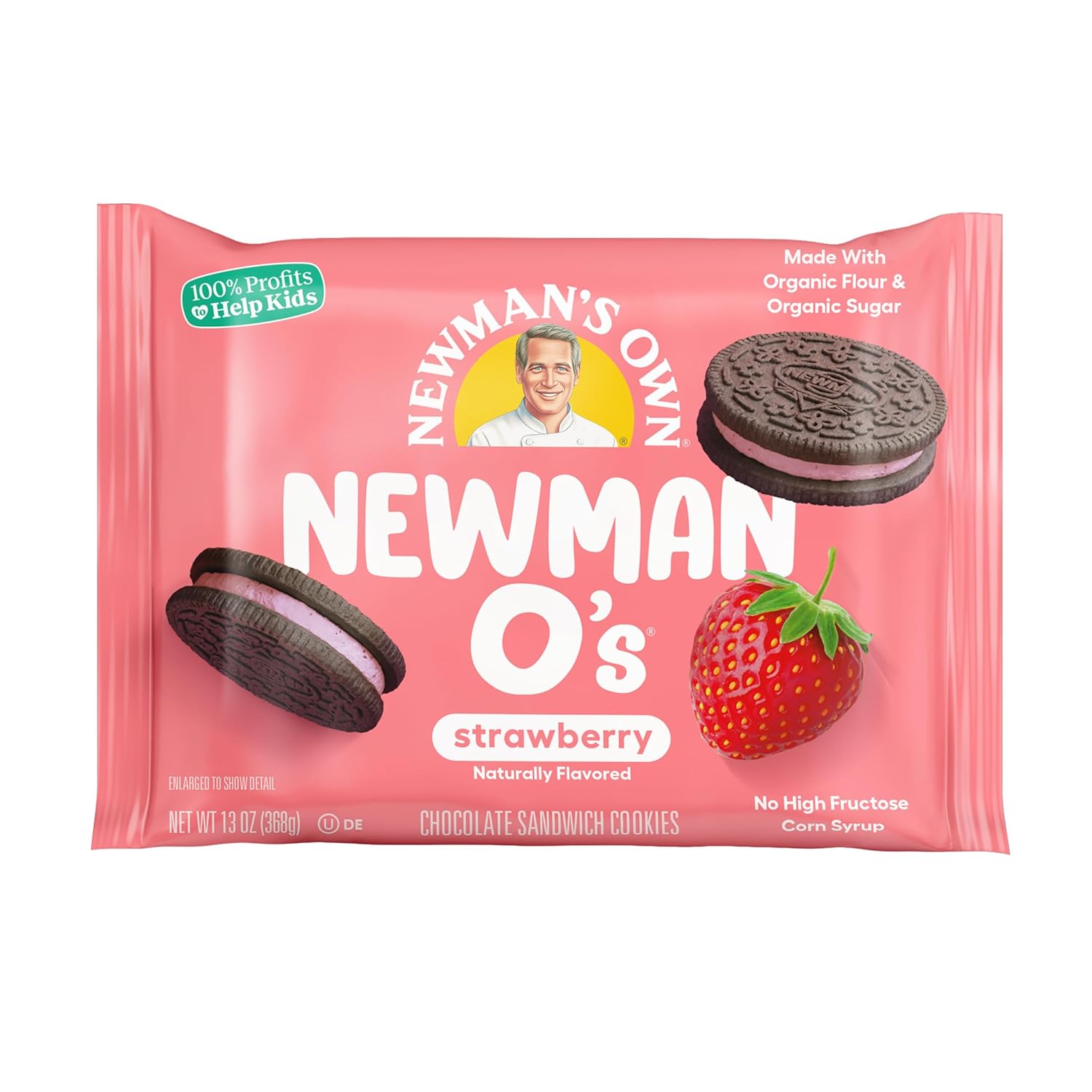 Amazon.com: Newmans Own Chocolate Cake W Strawberry Sandwich Cremes, 13 ...