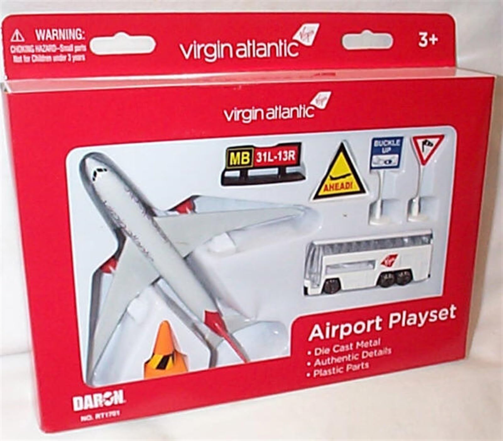 Daron Virgin atlantic Boeing Airport Playset : Amazon.co.uk: Toys & Games