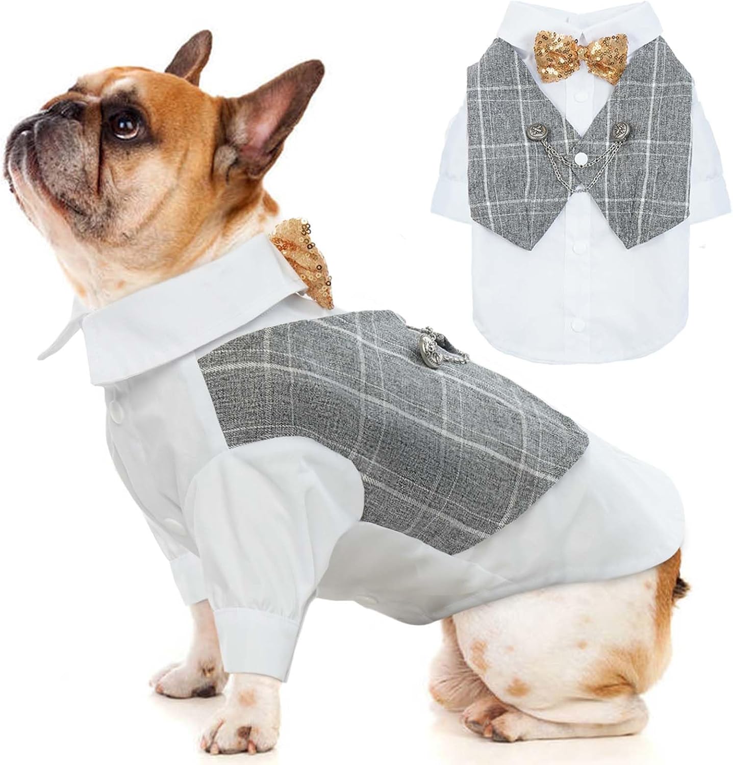 Amazon.com : OUOBOB Dog Tuxedo, Formal Tuxedo Dog Suit, Dog Tuxedo and ...