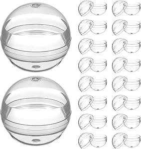 Amazon.com: SEWACC 100pcs Capsules Gumball Vending Machine Round Empty ...