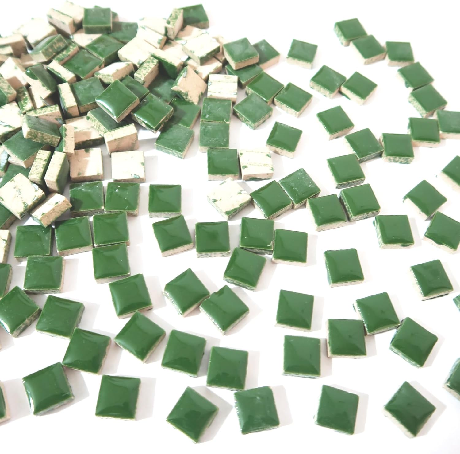 Amazon.com: 100 Square Mosaic Tiles - Bulk Pack, 16 Colors - Ceramic ...
