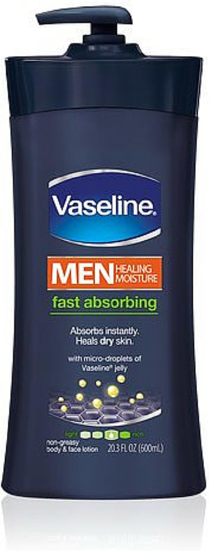 Amazon.com : Vaseline Men Healing Moisture Body Lotion, Fast Absorbing ...