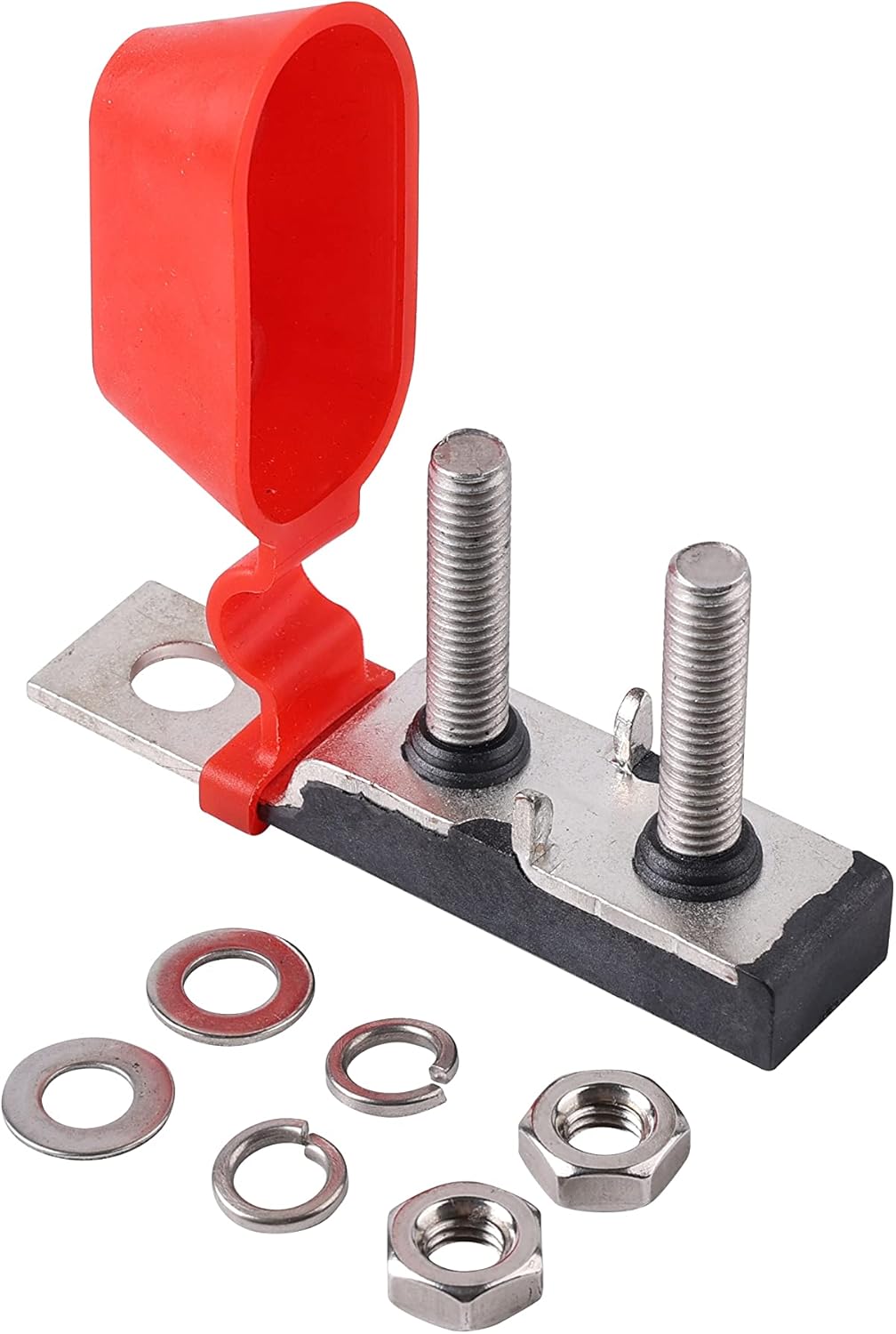 GLOSO Terminal Fuse Block, Double Studs (M8), Mounting Hole (3/8 ...