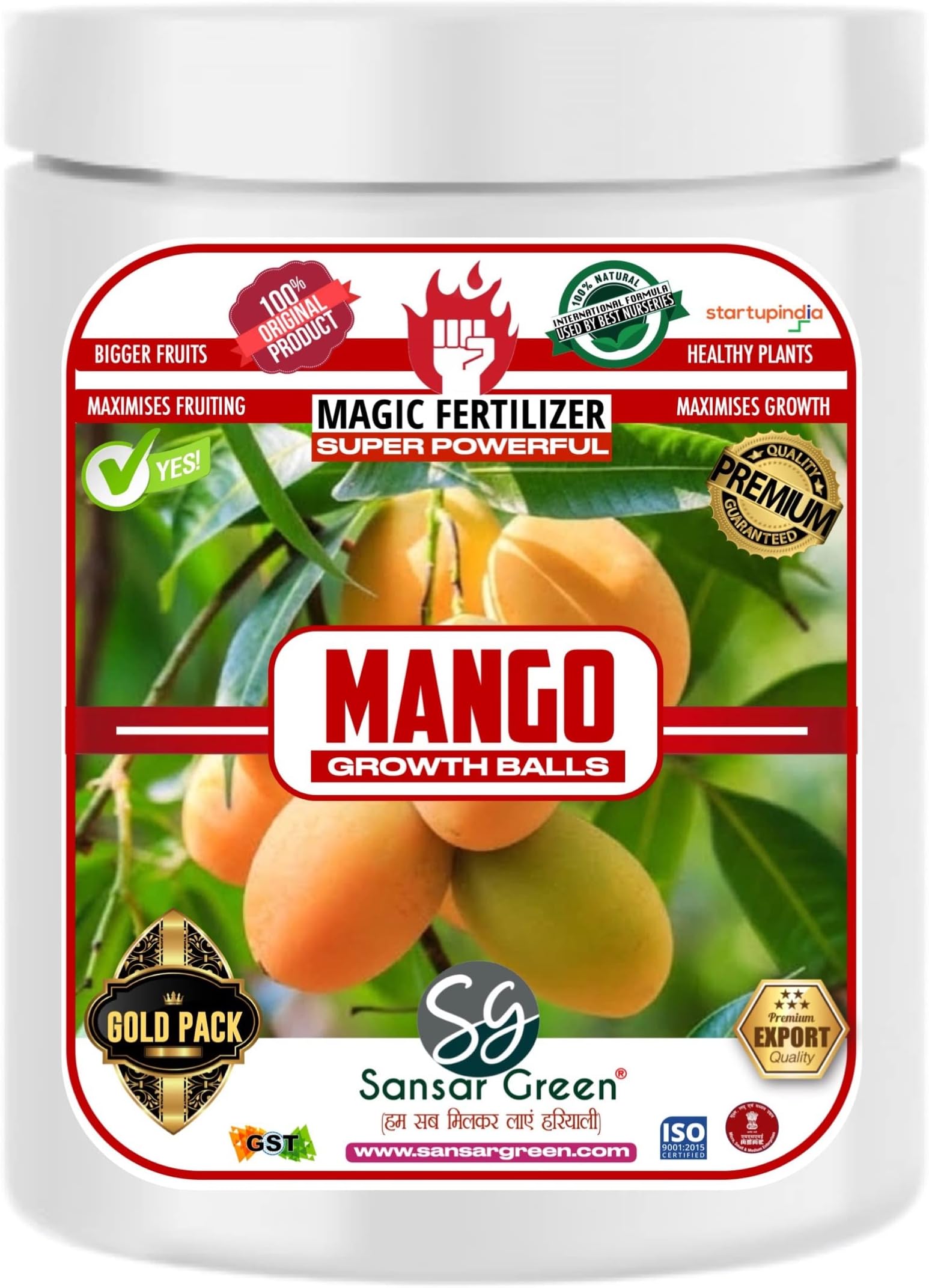 Sansar Green® Mango Growth Magic Balls Fertilizer for Maximising ...