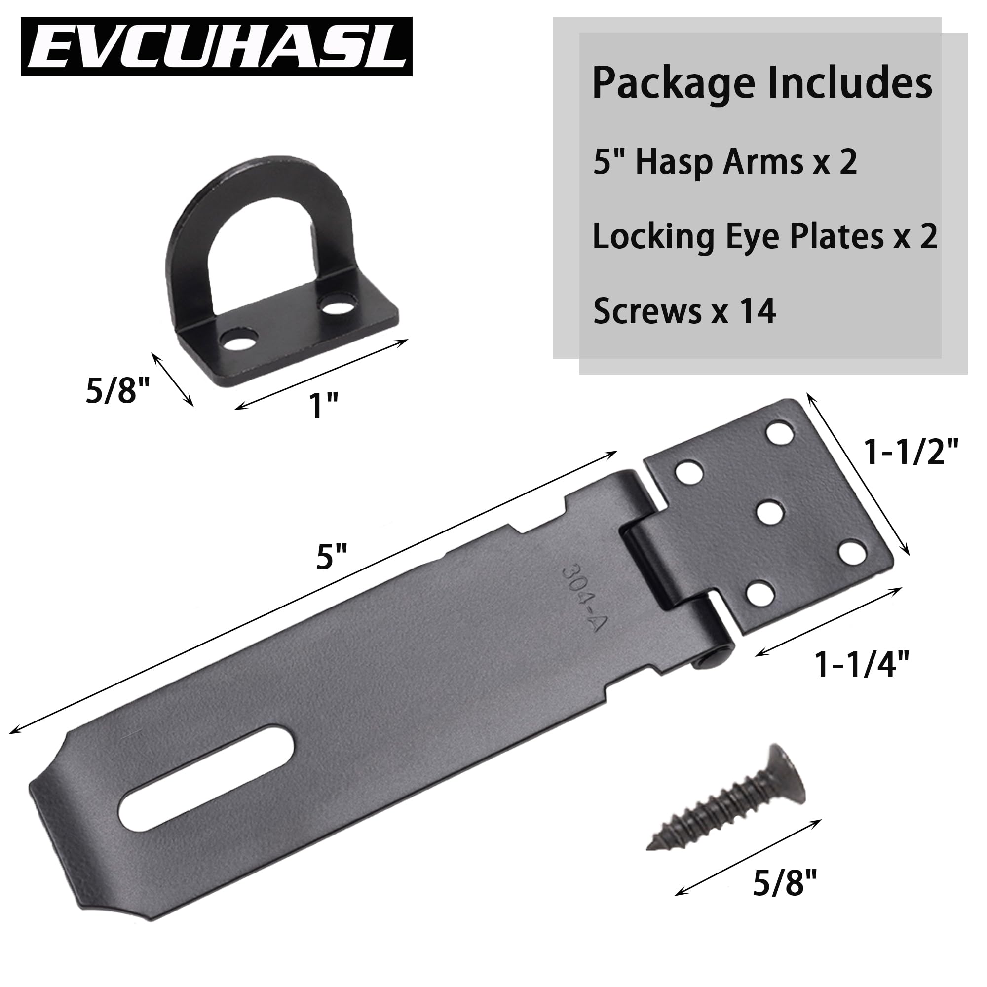 Snapklik.com : EVCUHASL Door Lock Hasp Latch, Thicked Design Latch Lock ...