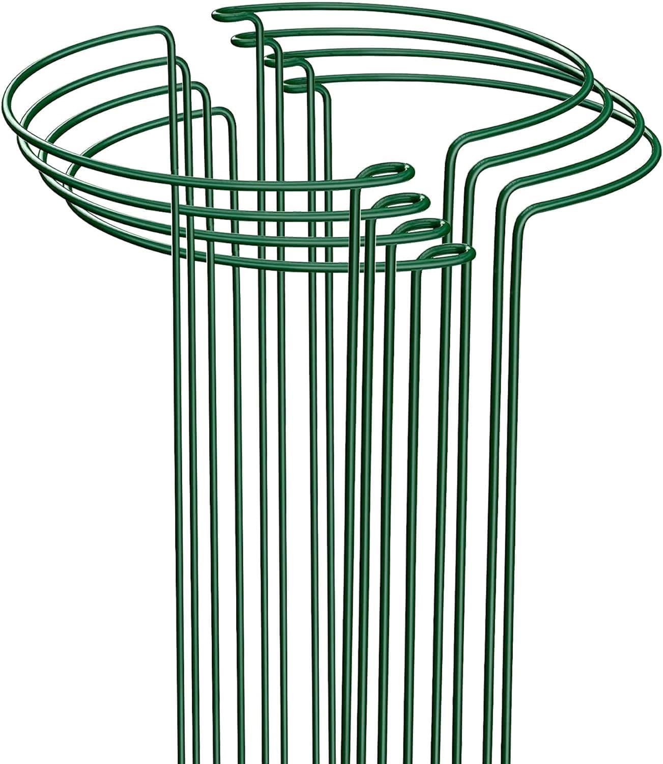 10 Inch Flower/Plant Support Rings Garden Cane Support Frame, Pack of 5 ...