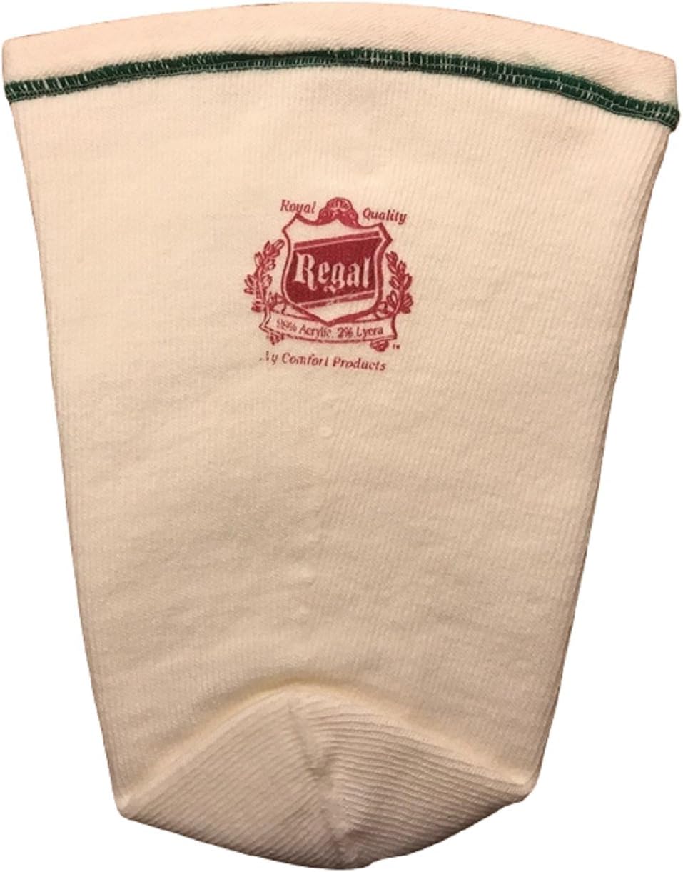 Regal Acrylic Stretch Prosthetic Sock - 5 Ply No Hole - Wide Short - 10 ...