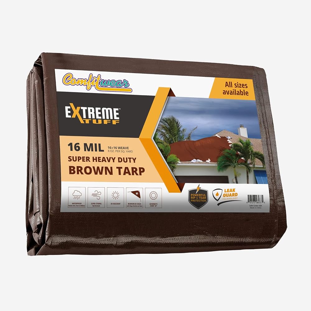 $12/mo - Finance COMFITWEAR 16 MIL Super Heavy Duty Tarp Cover, Multi ...