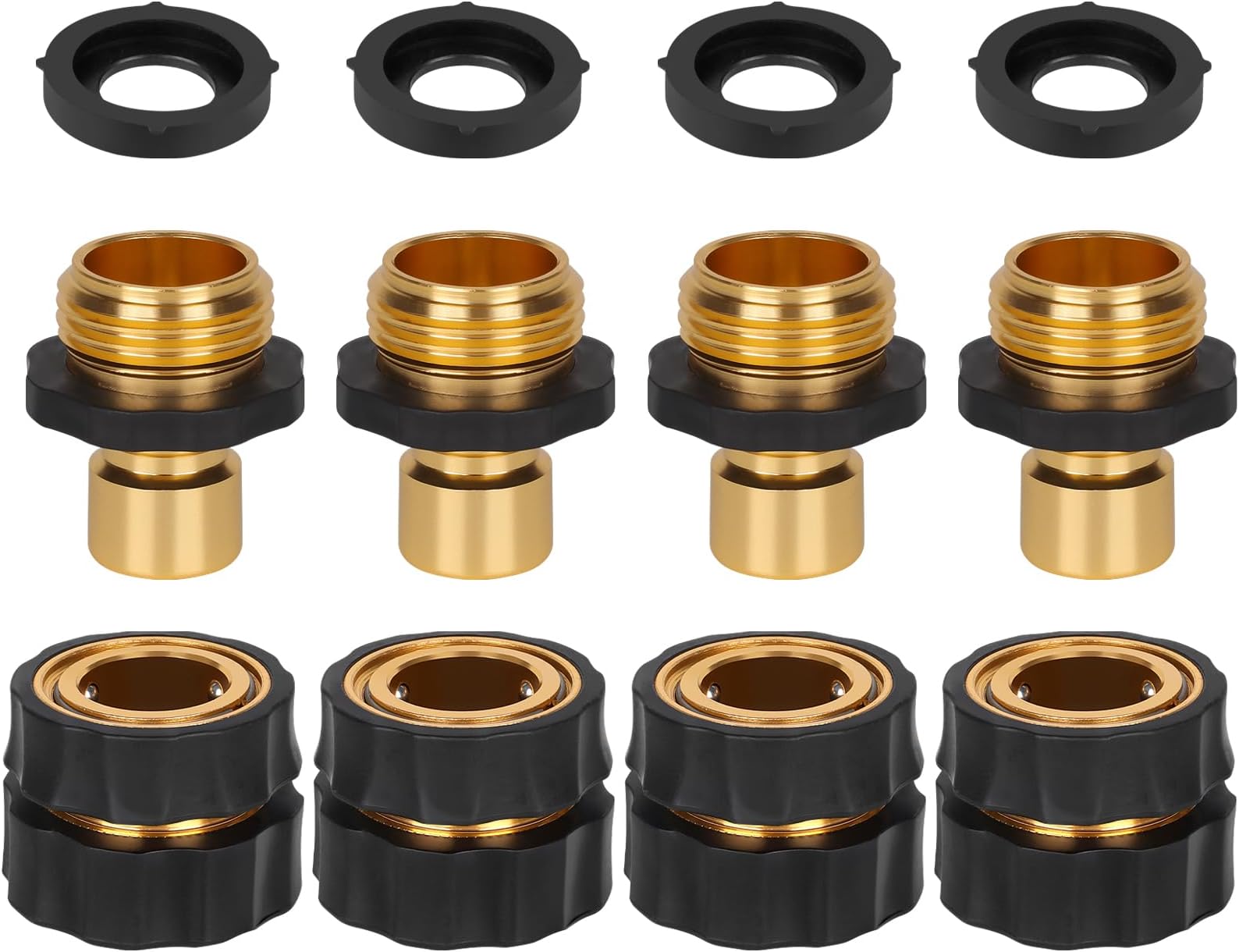 Amazon.com : ECOESPTI Quick Connect Garden Hose Fittings, 3/4" Hose ...