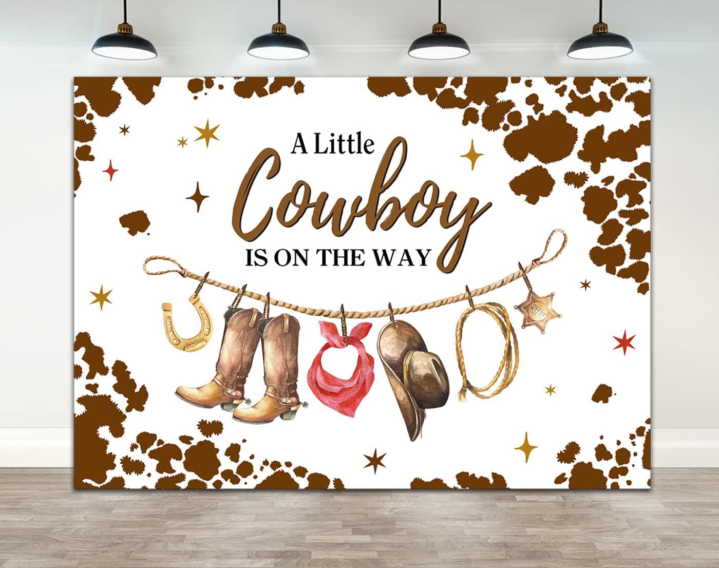 Amazon.com : Ticuenicoa 7×5ft Cowboy Baby Shower Backdrop for Boy ...