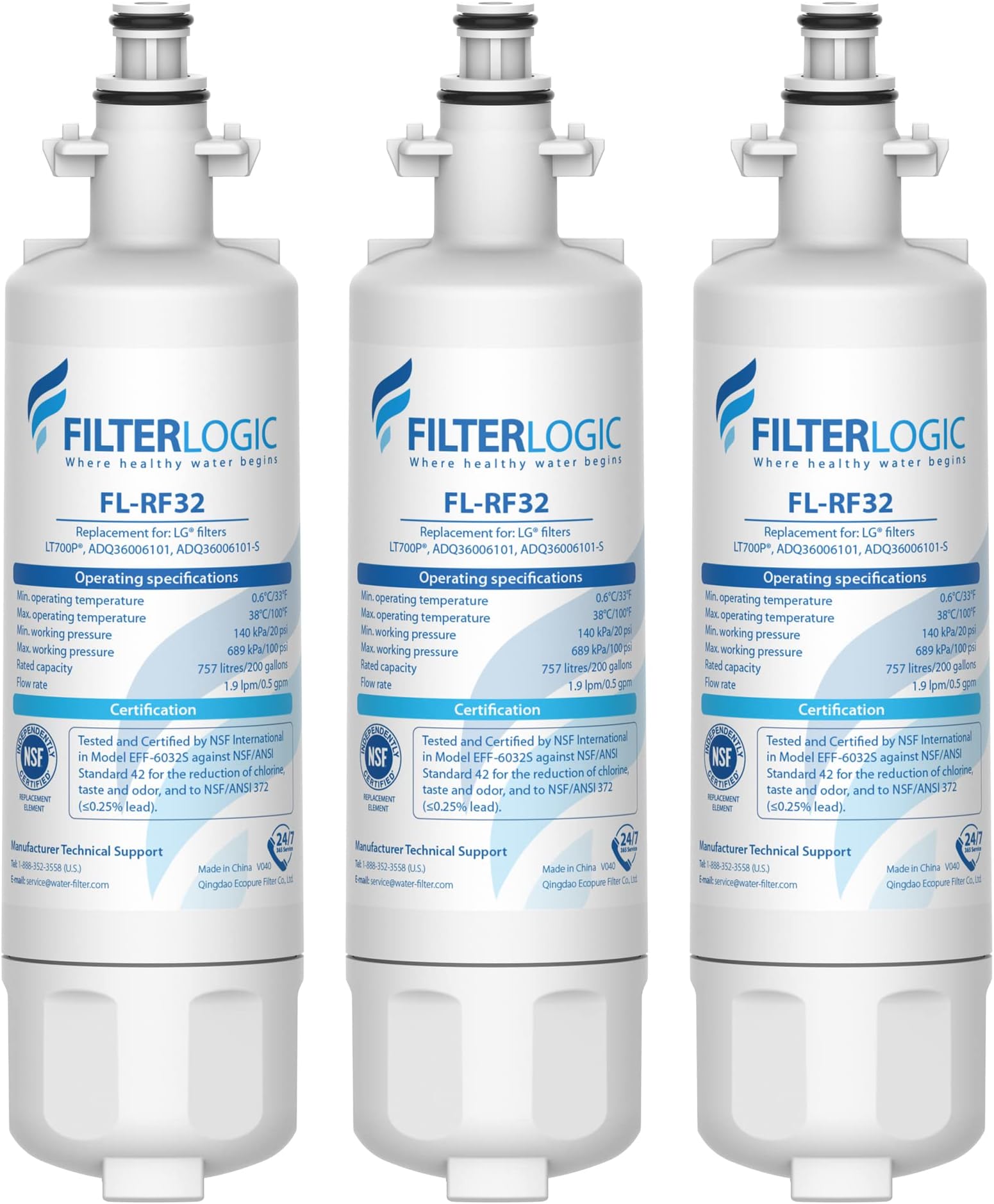 Amazon.com - Filterlogic 469690 ADQ36006101 Refrigerator Water Filter ...