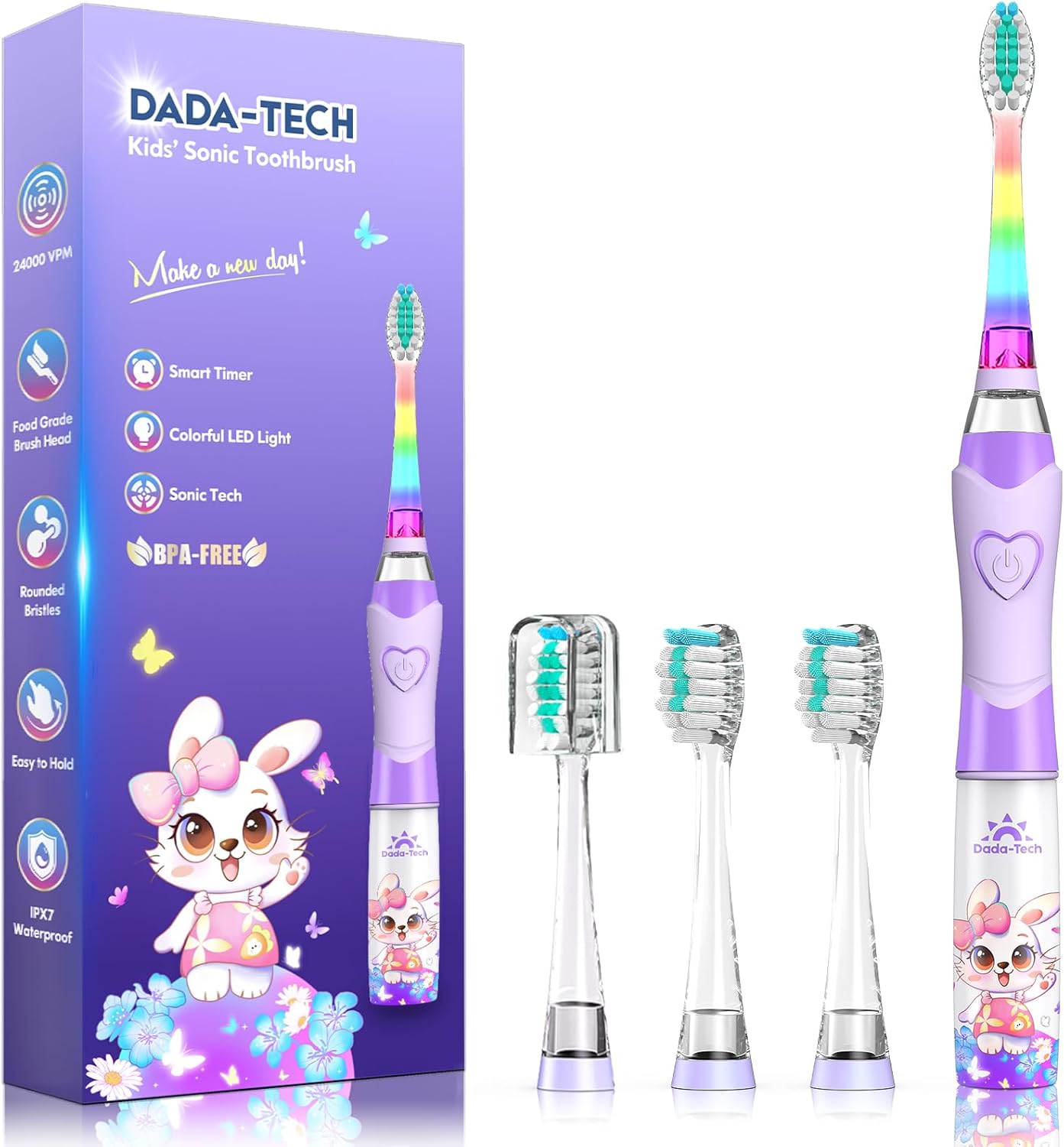 Amazon.com: Kids Electric Toothbrush with Timer Toddler Toothbrush Age ...