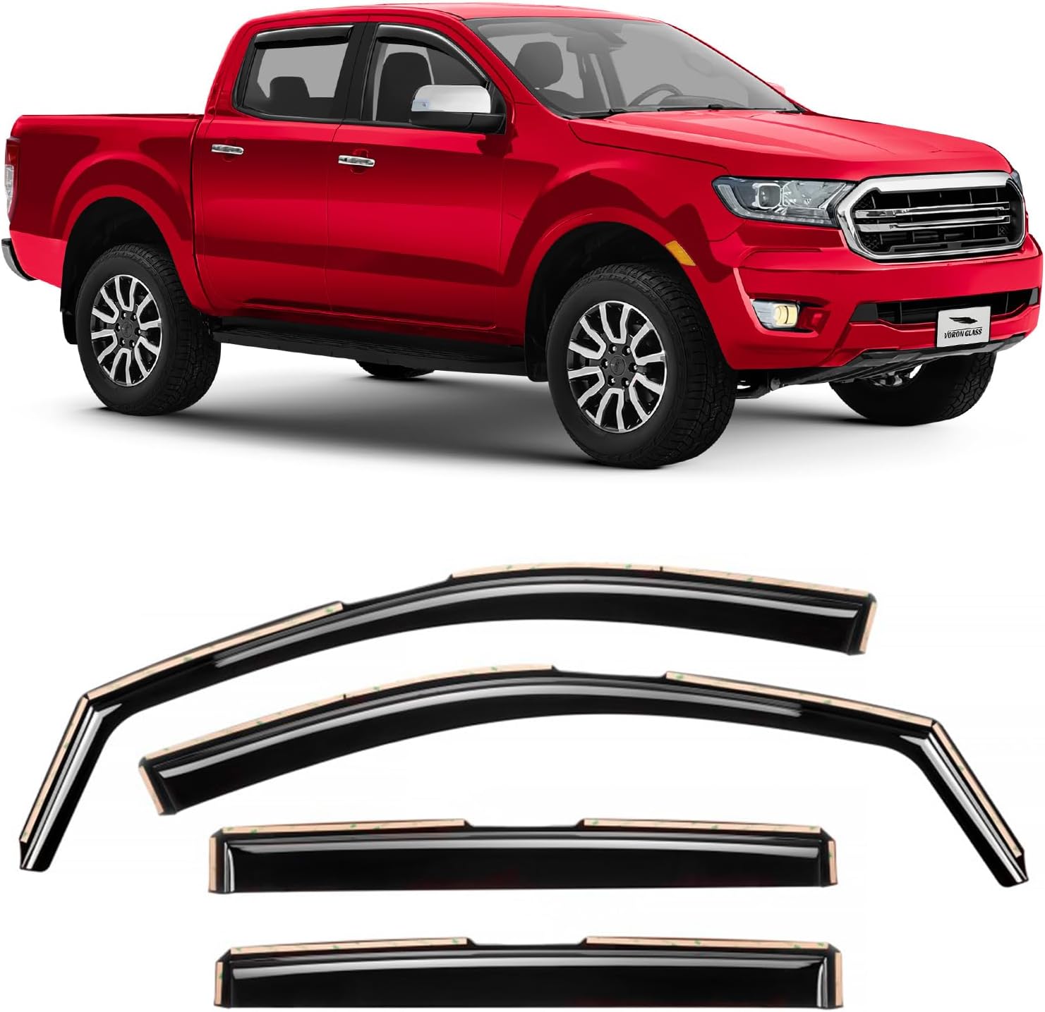 Amazon.com: PLDDE 2pcs Smoke Tint Window Visors Compatible with 2019 ...