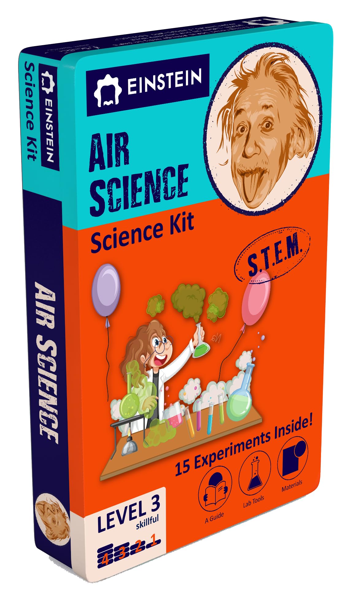 Amazon.com: Einstein’s Air Science Kit for Kids. STEM for Boys & Girls ...