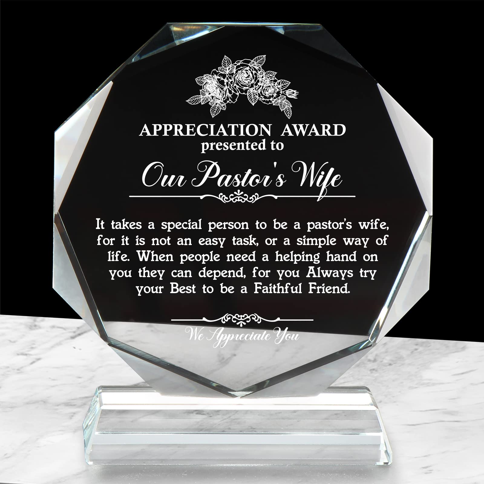 Amazon.com: Pastor's Wife Appreciation Gifts - Elegant 5.7 * 5.1 Inch ...