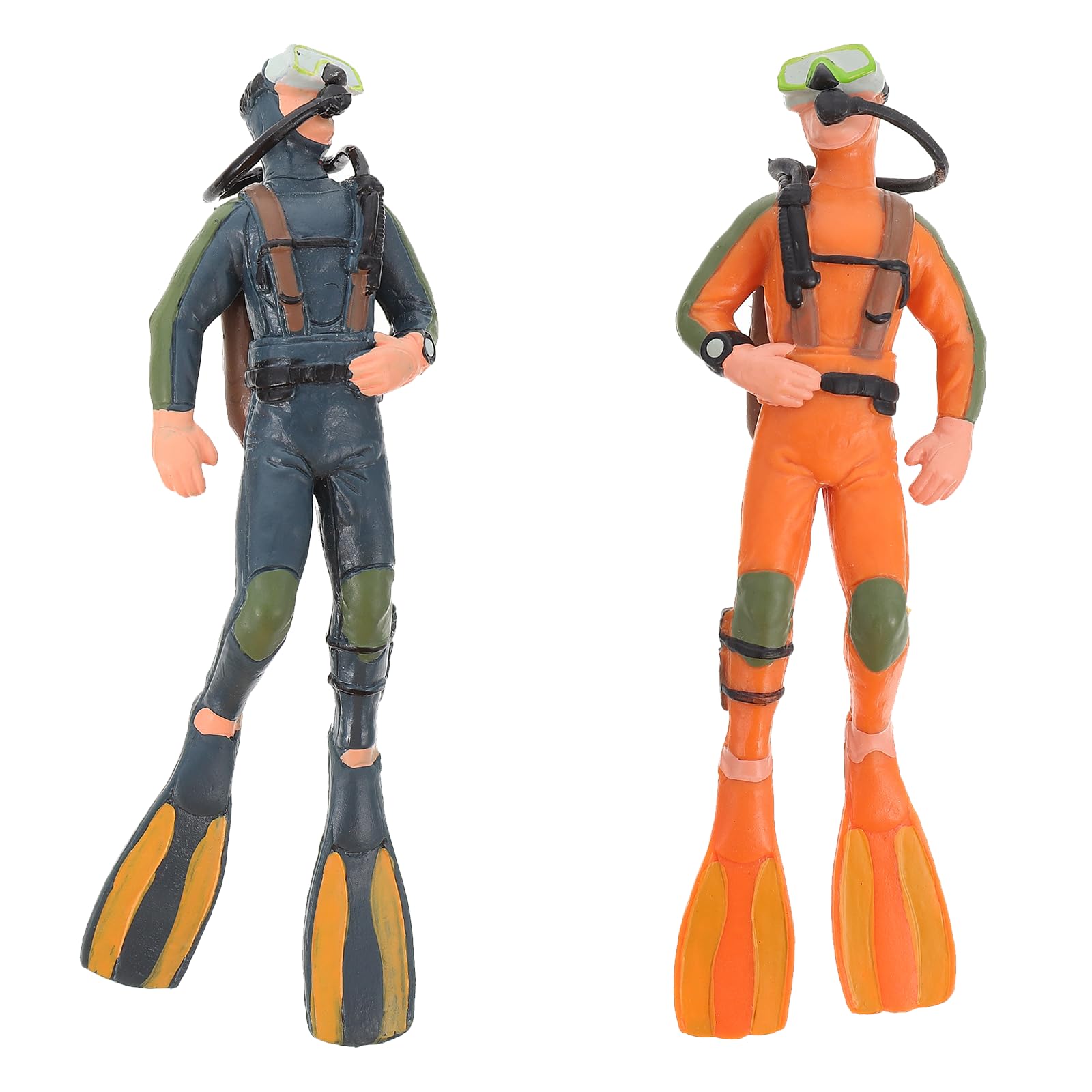 Amazon.com: jarbins 2Pcs Diver Ornaments,Scuba Steve Toy,Scuba Diver ...