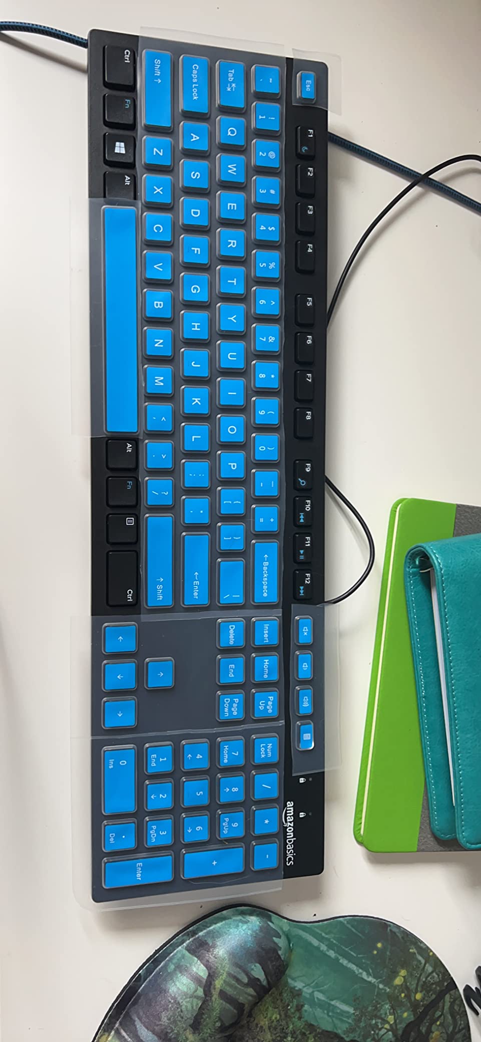 Amazon.com: Keyboard Cover for Amazon Basics Matte Black Wired Keyboard ...