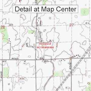 Amazon.com : USGS Topographic Quadrangle Map - Hoagland, Indiana ...