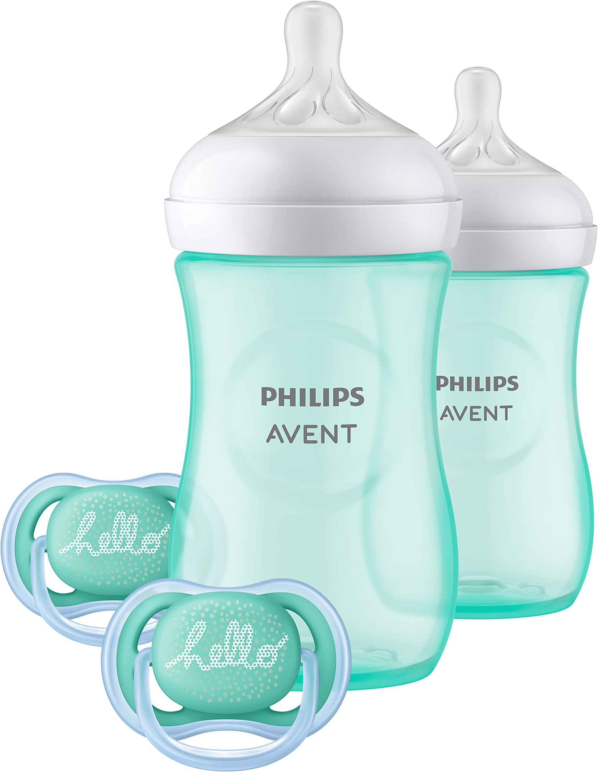 AVENT Philips Natural Baby Bottle with Natural Response, Teal Baby Gift ...
