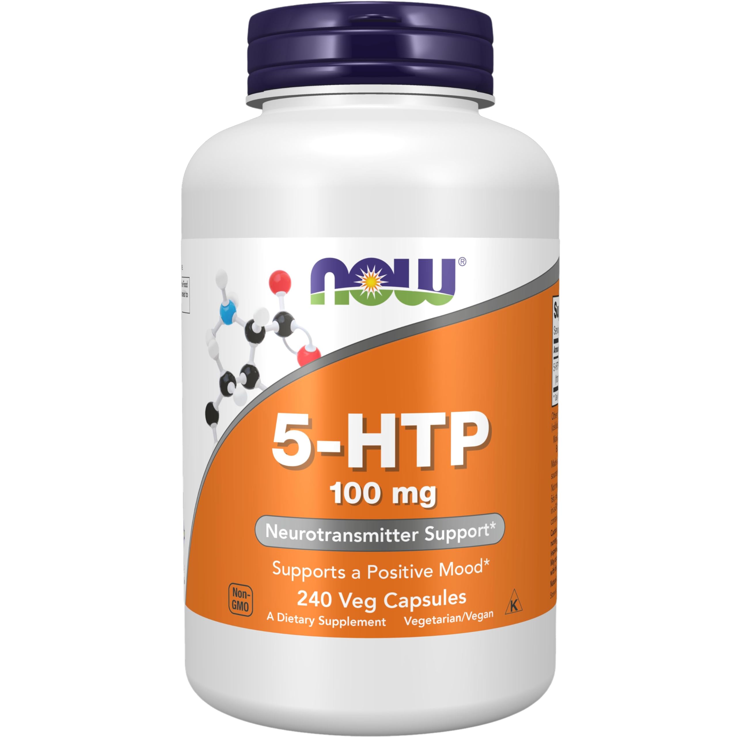 Amazon.com: Now Supplements, 5-HTP (5-hydroxytryptophan) 100 mg ...