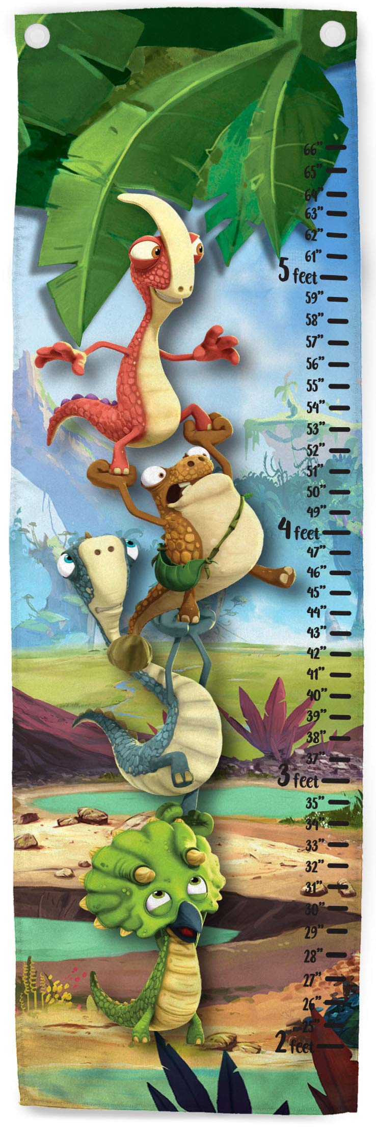Jay Franco Gigantosaurus Giganto Pals Growth Chart Kids Removable Wall ...