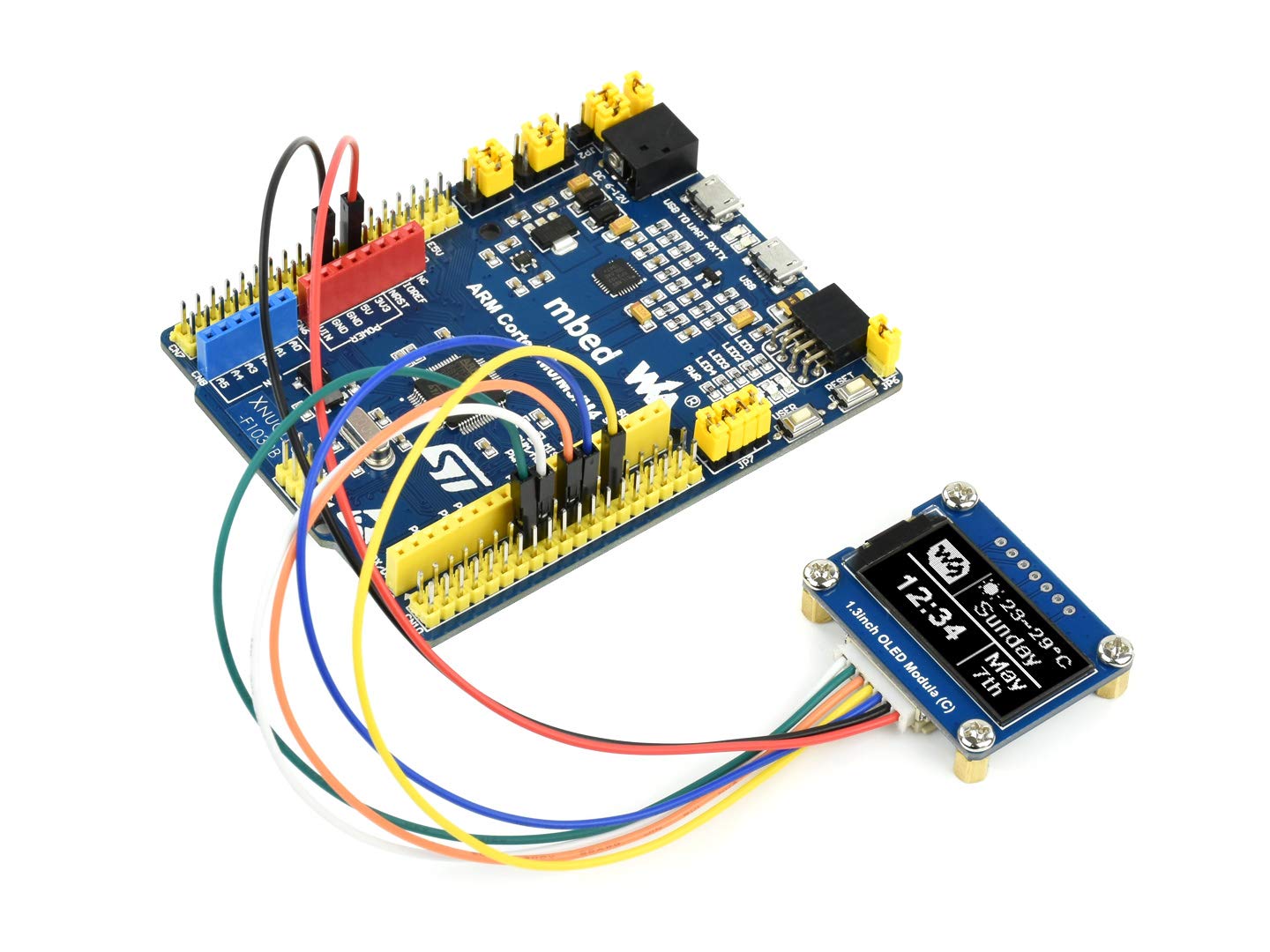 Snapklik.com : Waveshare 13inch OLED Display Module, 64128 Resolution ...