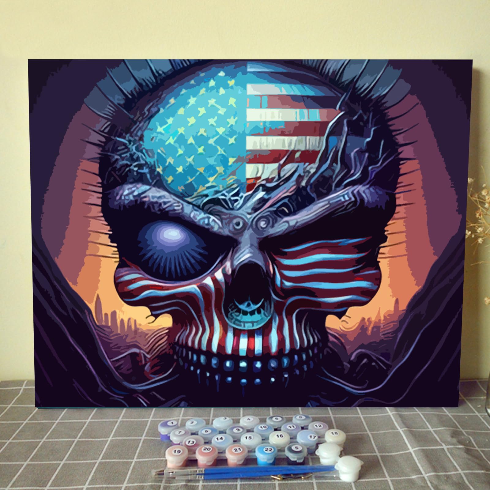 Sugar Skull Oil Painting