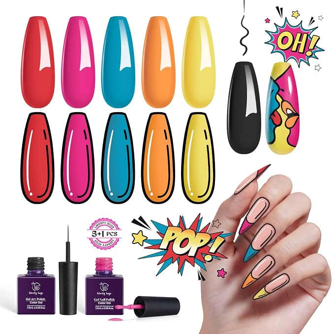 Amazon.com: Neon Gel Polish Summer Colors 'Pop-verse Adventure', 6pcs ...