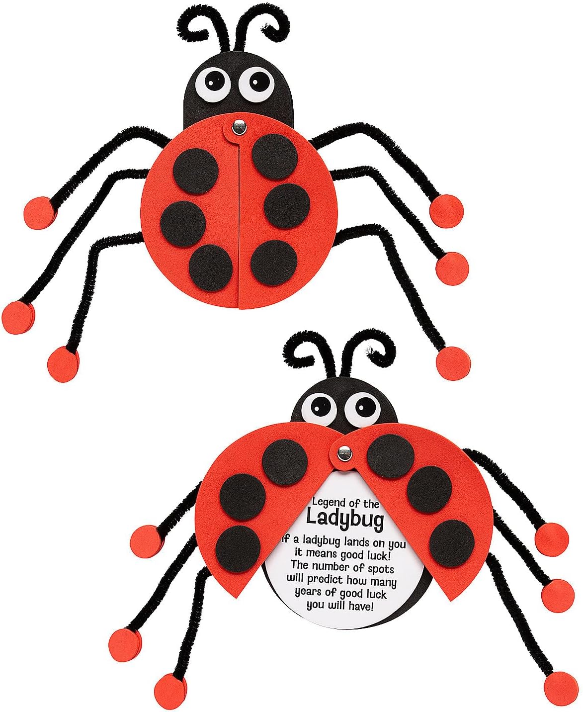 Amazon.com: Fun Express Legend of Ladybug Craft Kit - Fun DIY Craft ...