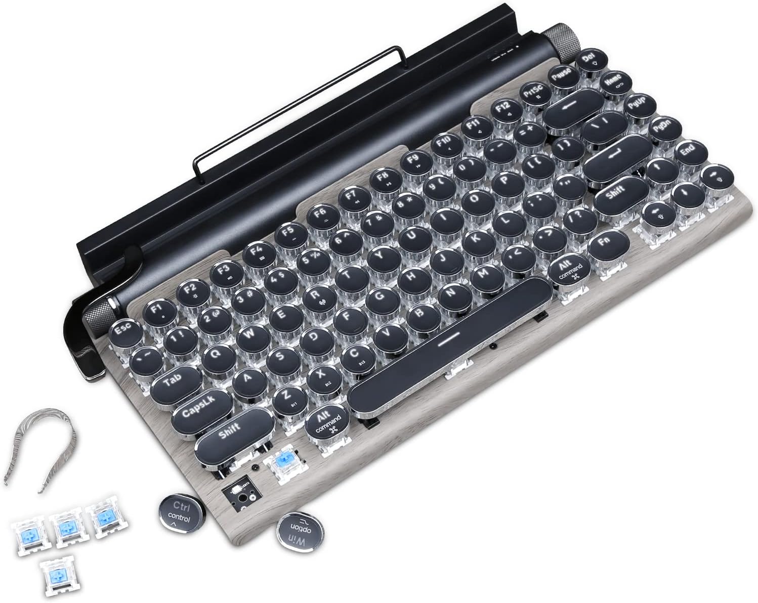 Amazon.com: RAZEAK Typewriter Keyboard, Retro Typewriter Keyboard ...