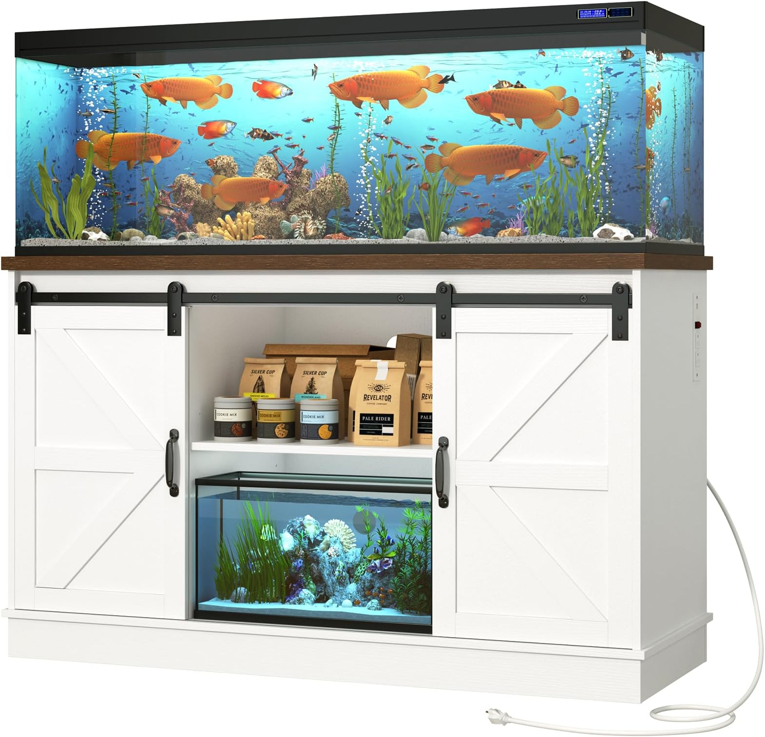 Amazon.com: unipaws Heavy Duty Fish Tank Stand, 55-75 Gallon Aquarium ...